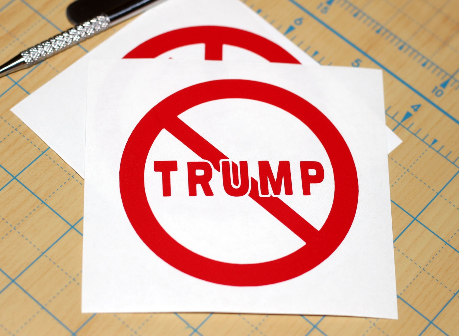 No Trump Vinyl Sticker Anti Trump Decal