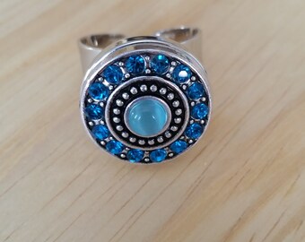 Blue stone ring | Etsy