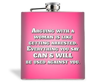 Quotes flask | Etsy