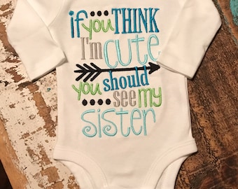 If you think im cute | Etsy