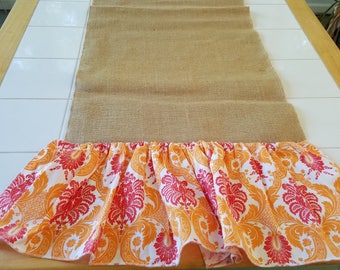 Ruffled table runner | Etsy