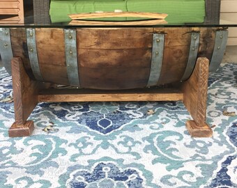 Wine barrel table | Etsy