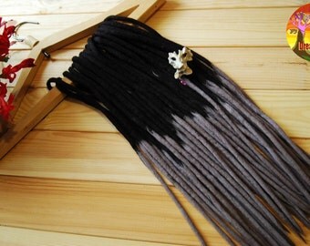 Grey hair extension | Etsy