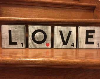 Large scrabble tiles | Etsy