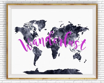Wanderlust poster | Etsy