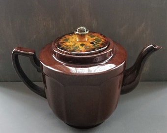 Brown teapot | Etsy