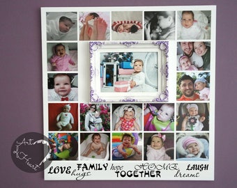 Baby photo collage | Etsy