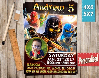 Ninjago invite | Etsy