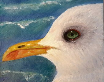 Sea bird painting | Etsy