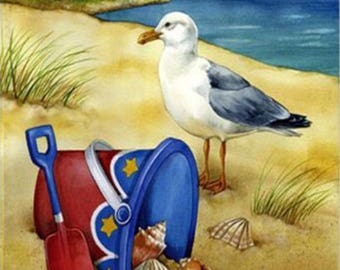 Beach cross stitch | Etsy