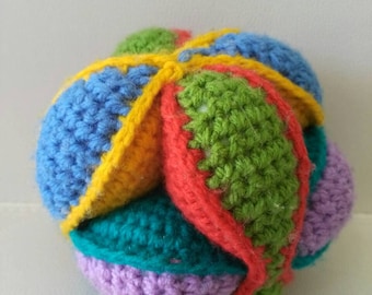 Crochet Pattern Baby Clutch Ball Toy makes a great baby