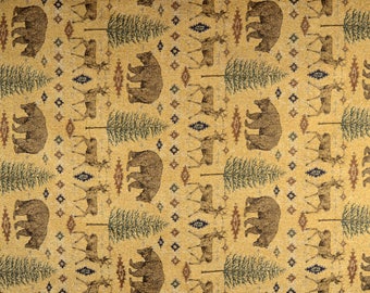 Pine tree fabric | Etsy