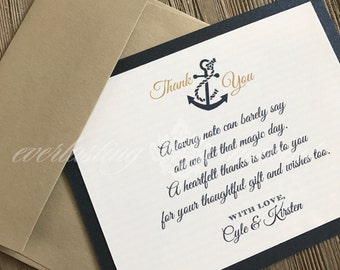 Nautical thank you | Etsy
