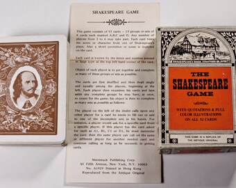 Shakespeare card | Etsy