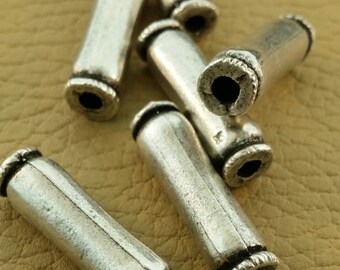 Unique silver tube beads related items | Etsy