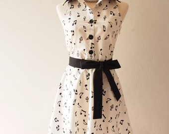 Music notes dress | Etsy