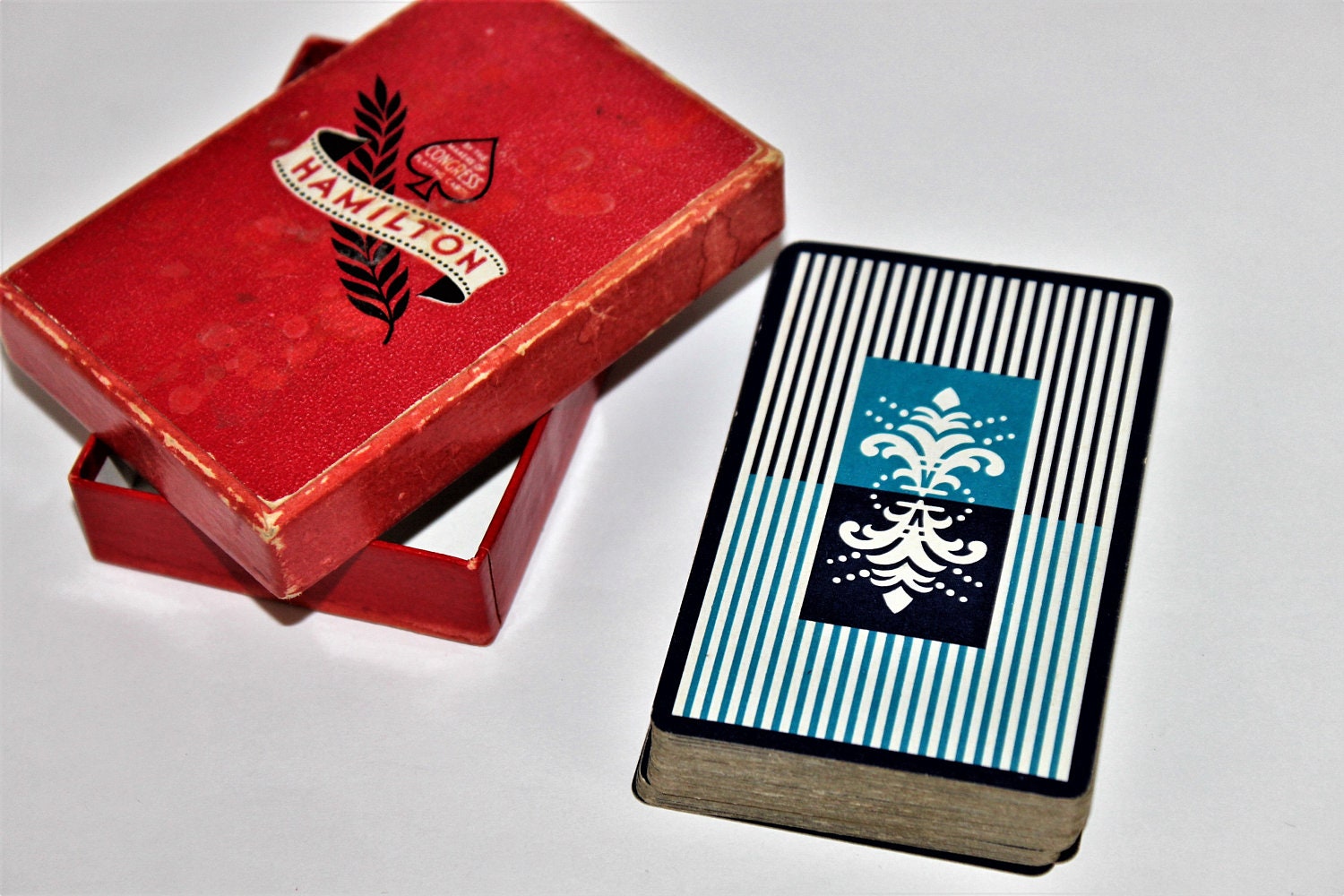 Vintage Deck of WWII 1940s Hamilton Congress Playing Cards with (Buy ...