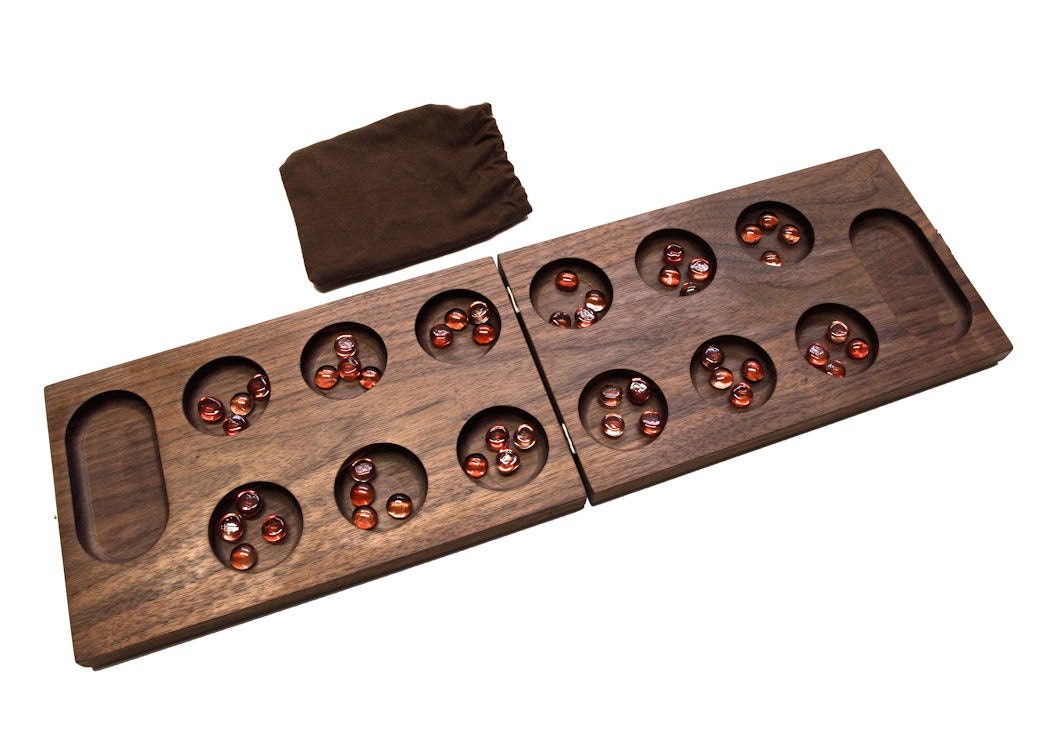 Handmade Mancala Game by JJCustomWoodworks on Etsy