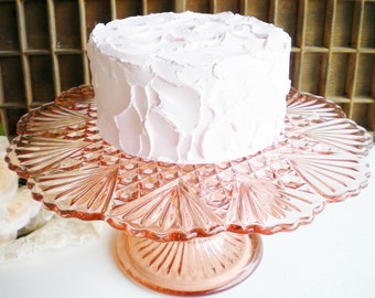 Pink cake stand | Etsy