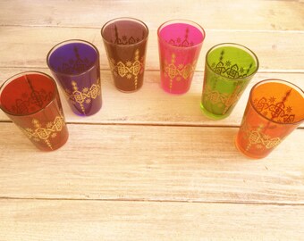 Moroccan tea glasses | Etsy