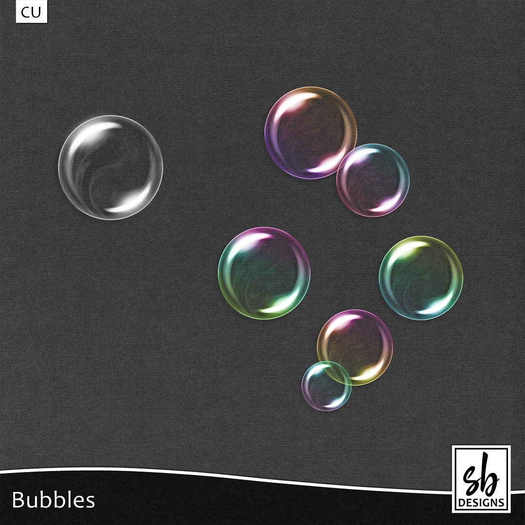 Bubble Clip Art Bubble Overlays Digital Bubbles Digital