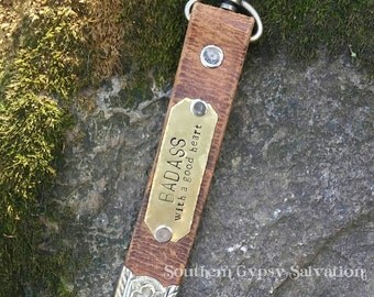 Badass keychain | Etsy