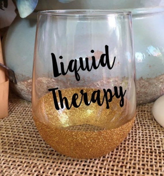 Items Similar To Liquid Therapy Wine Glass Stemless Wine Glass Mimosas Momlife Life Of A Mom