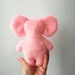 Pink plush Elephant stuffed animal toy plush elephant soft