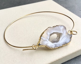 Druzy bangle | Etsy
