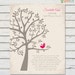 40th ANNIVERSARY GIFT Family Tree Wall Art 40th RUBY