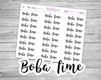 Boba tea sticker | Etsy