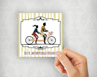 Tandem bicycle quote | Etsy