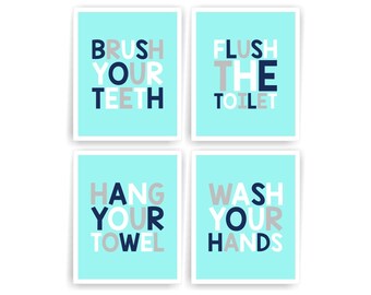 Boys bathroom decor | Etsy