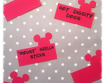 Mickey name tag | Etsy