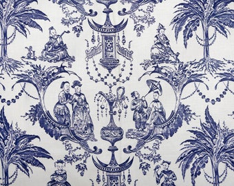 Asian toile fabric | Etsy