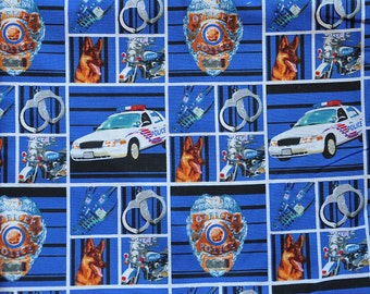 Police fabric | Etsy