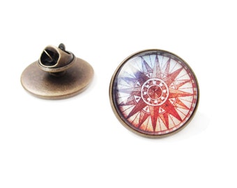 Compass badge | Etsy