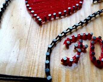 String art heart | Etsy