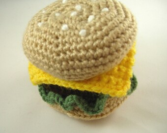 Crochet cheeseburger | Etsy