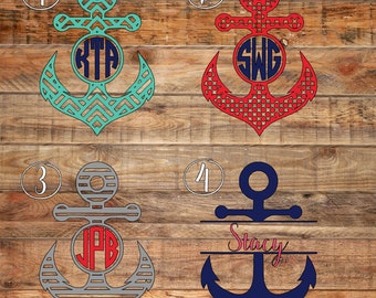 Anchor Monogram Decal