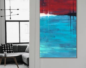Original Abstract Art Kitchen Decor Contemporary Painting
