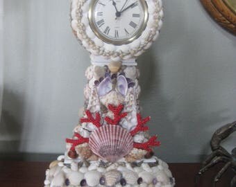 Seashell clock | Etsy