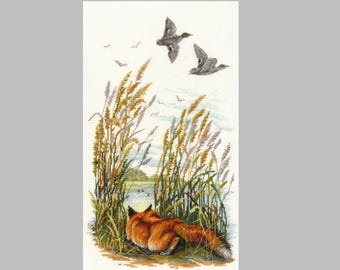 Hunting cross stitch | Etsy