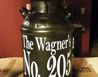 Milk can decals | Etsy