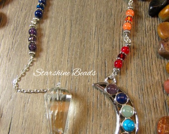 Amber Unicorn Pendulum Amber Pendulum Unicorn by StarshineBeads