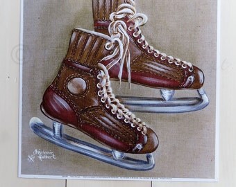 Unique painted ice skates related items | Etsy