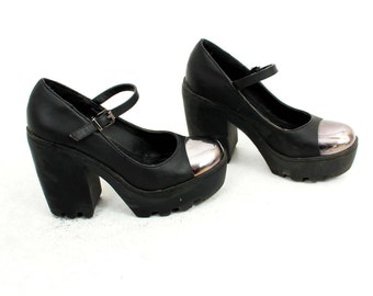 Chunky high heels | Etsy