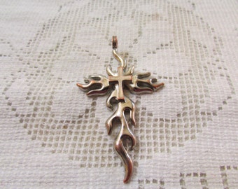 Flaming cross | Etsy