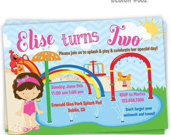 Splash pad birthday | Etsy