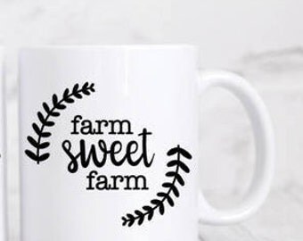 Farmhouse mugs | Etsy